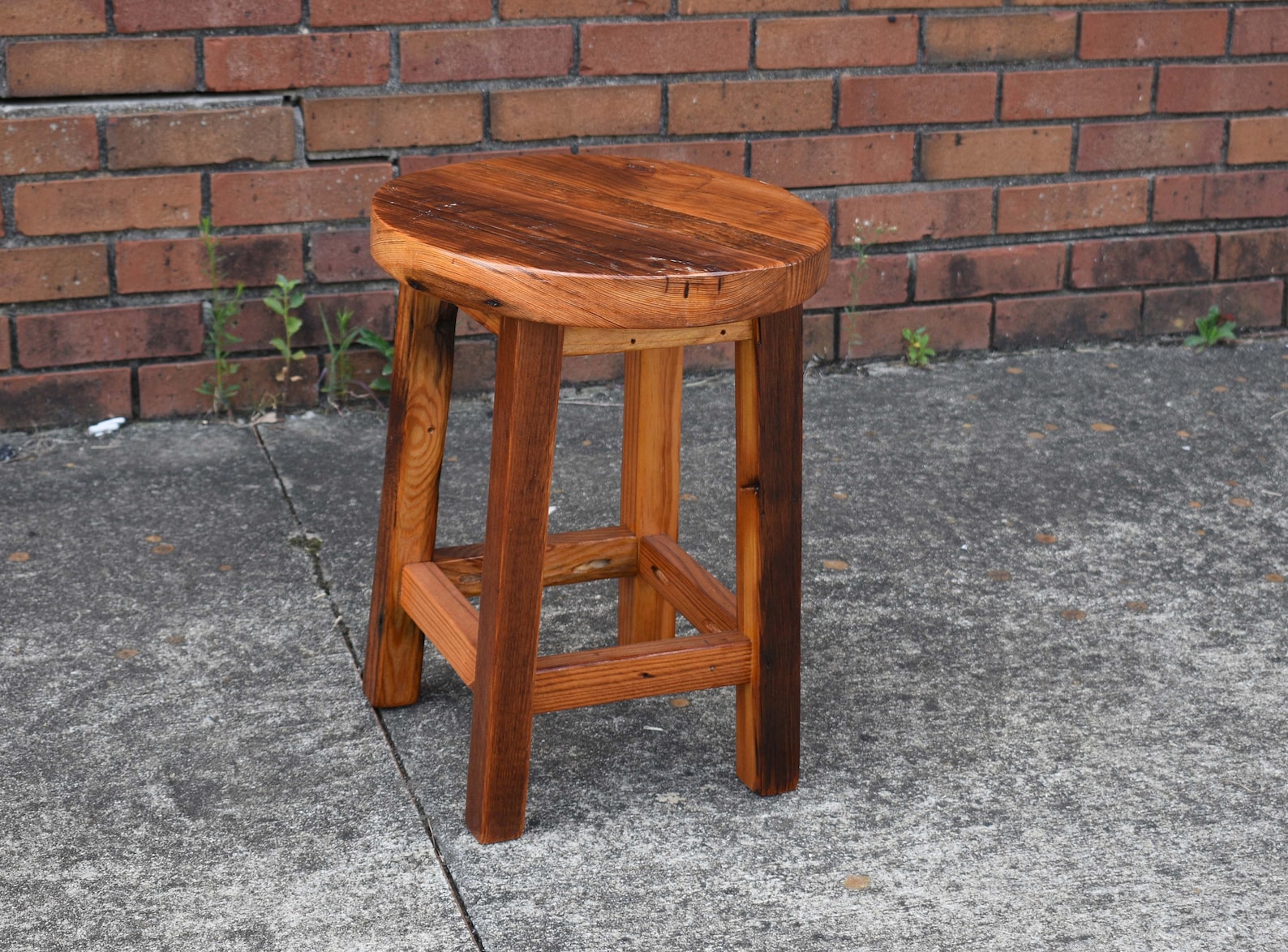 Reclaimed Wood Stool - Etsy
