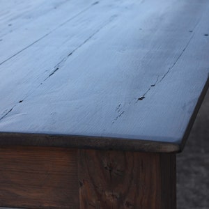 Reclaimed Farmhouse Table With Grey Stain - Etsy
