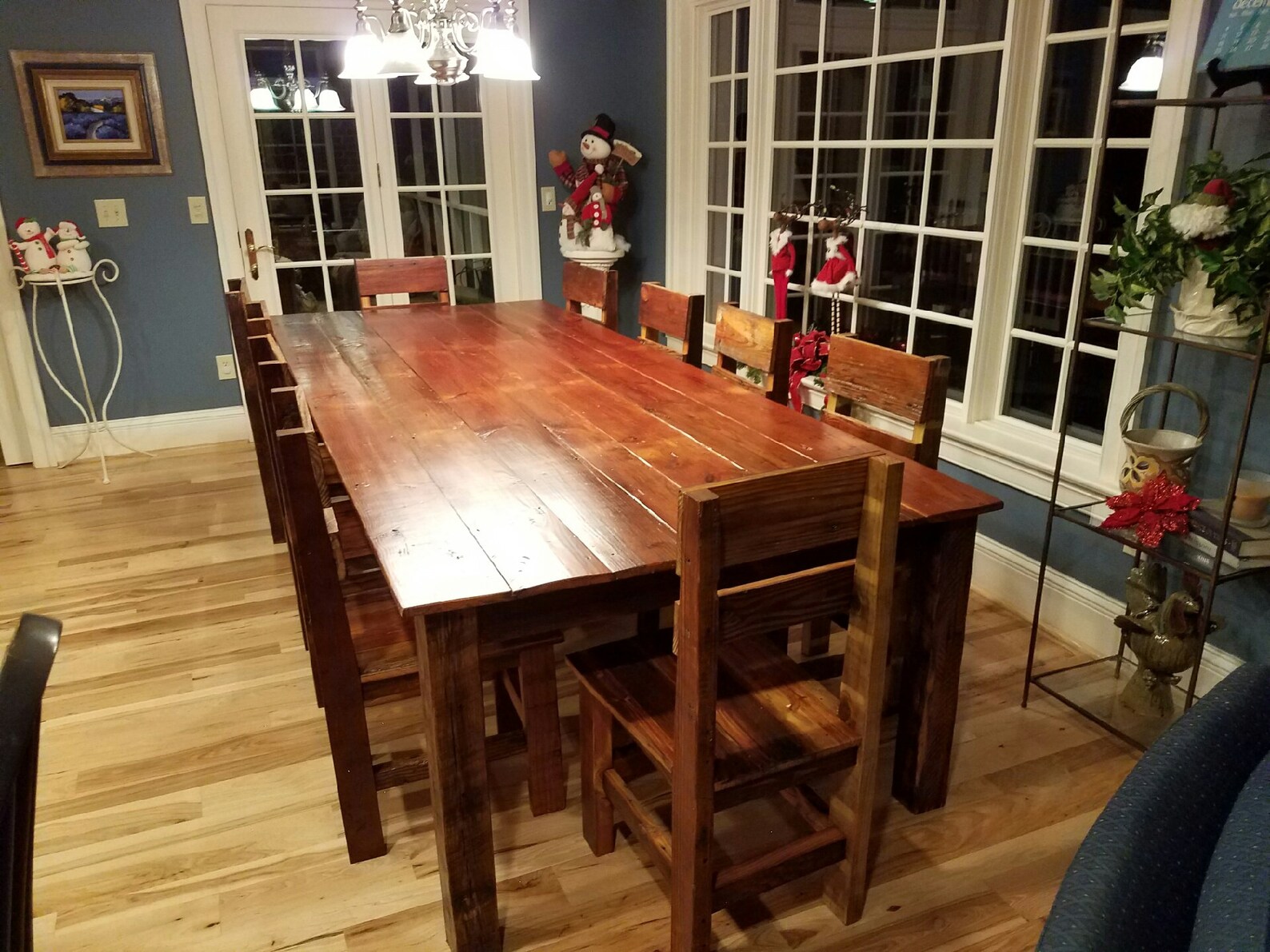 Farm House Table: Made From Salvaged Wood - Etsy