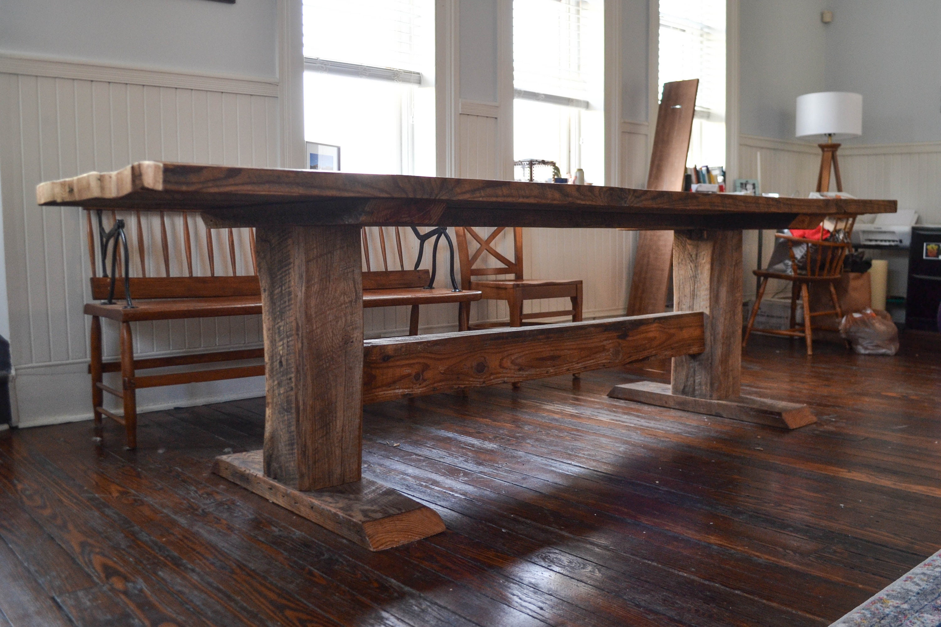 Reclaimed Timber Harvest Table | Etsy