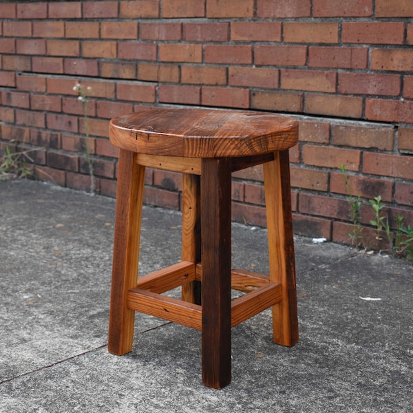 Reclaimed Bar Stool - Etsy