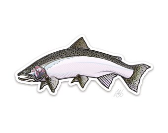 Steelhead art | Etsy