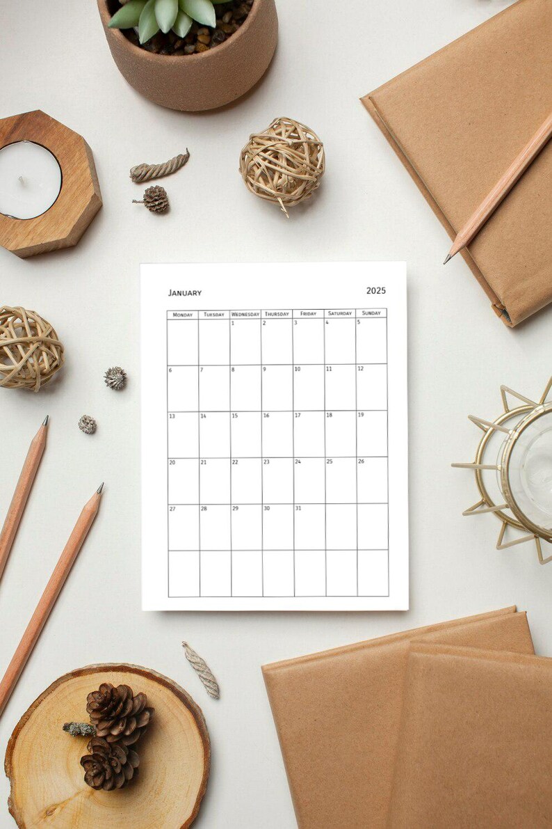 2026 EDITABLE Calendar Template Printable, Commercial Use (digital ...