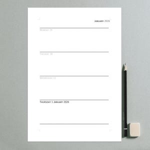 2026 EDITABLE Journal Diary Planner Template: A5 B6 Printable ...