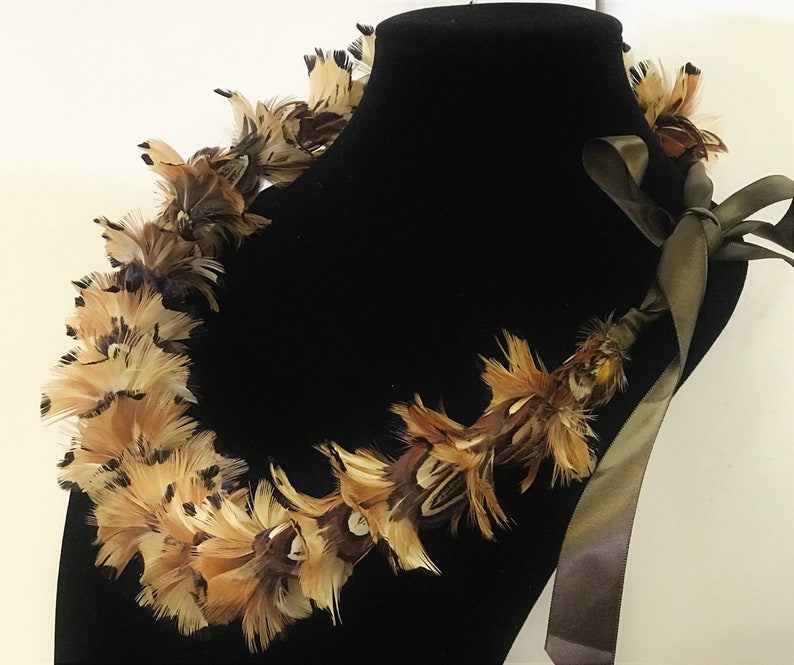 Pheasant Feather Lei, Lei Hulu Pheasant, Pheasant Feather Hatband ...