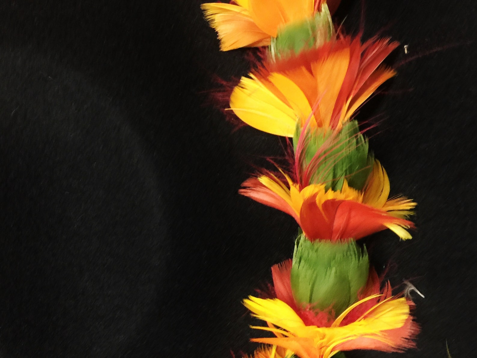 Handmade Feather Lei: Custom Ilima Style, Hawaiian Gift - Etsy