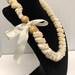 Ribbon Lei Pikake Blossom, Ivory and White Hawaiian Wedding Lei ...