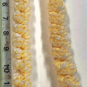 Ribbon Lei Pikake Blossom, Ivory and White Hawaiian Wedding Lei ...