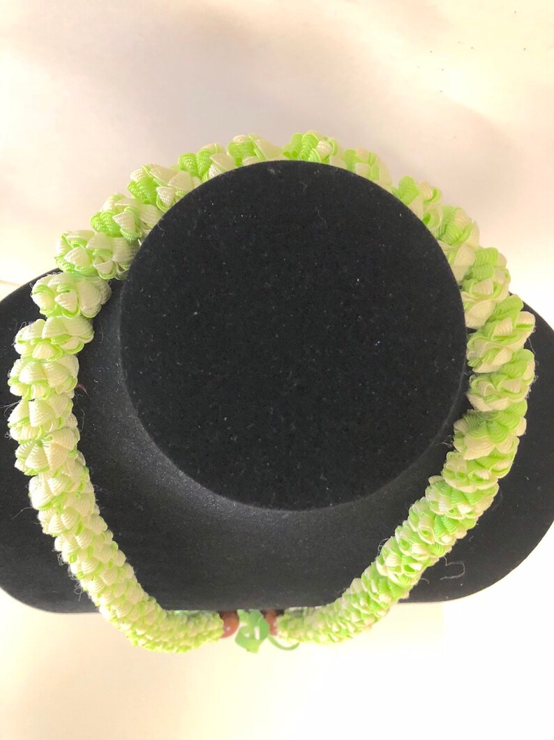 Ribbon lei pikake Hawaiian Wedding lei handmade ribbon leis | Etsy