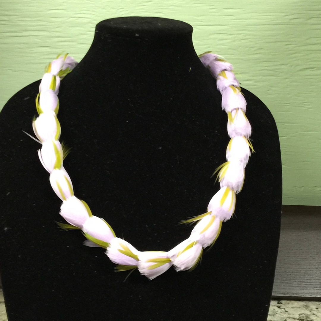 Make a Hawaiian Lei Kit 2 Feather Lokelani Lei Kits Make a Feather Lei ...
