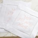 Rose Sil Vous Plait Embroidered Linen Cocktail Napkins Hostess Gift ...