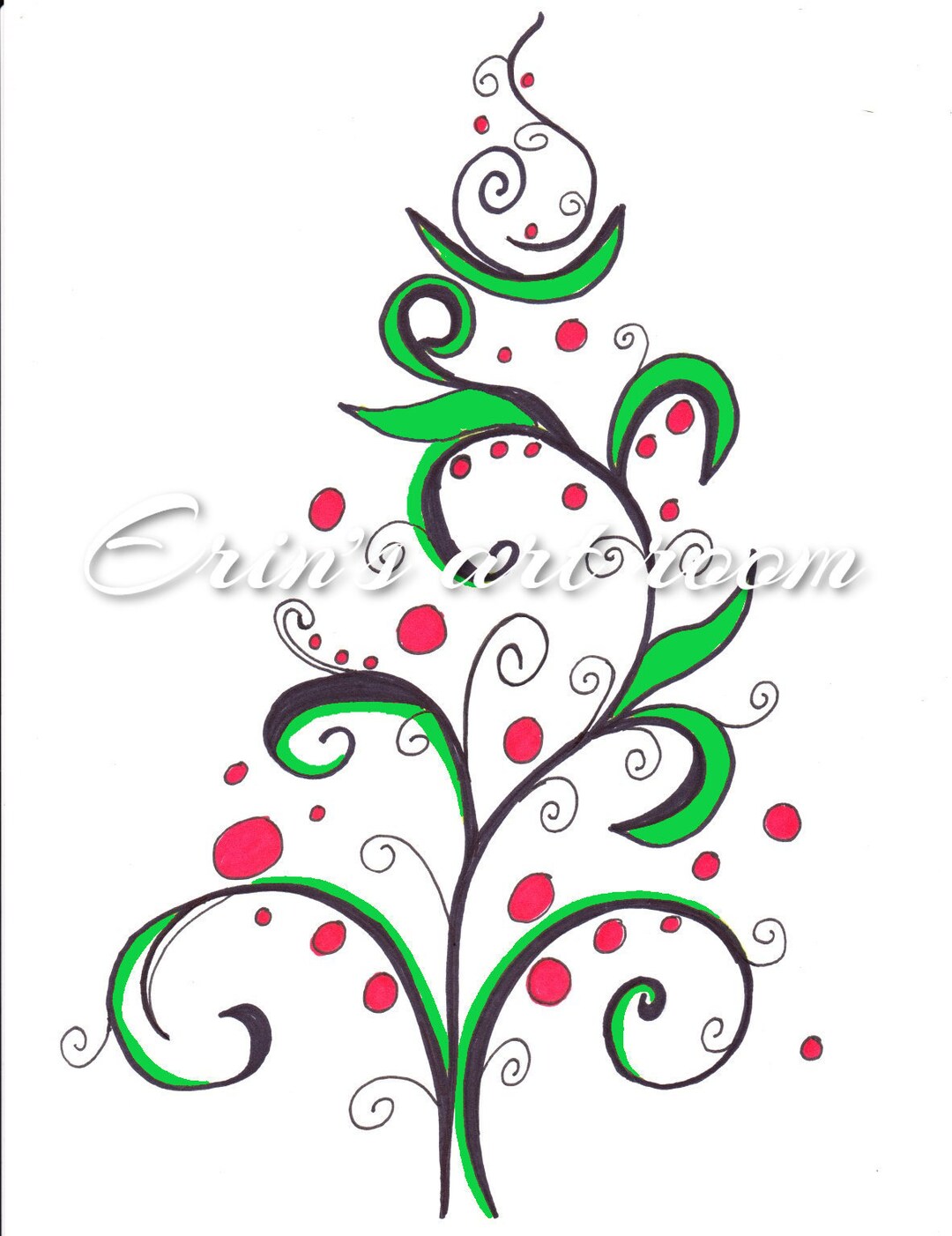Whimsical Christmas Tree - Etsy