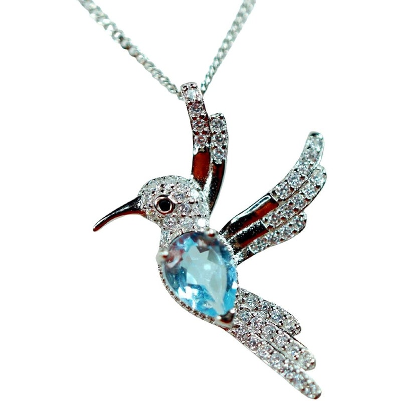 Blue Bird Necklace - Etsy