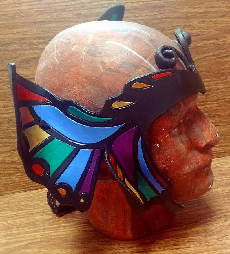 Leather Butterfly Crown - Etsy