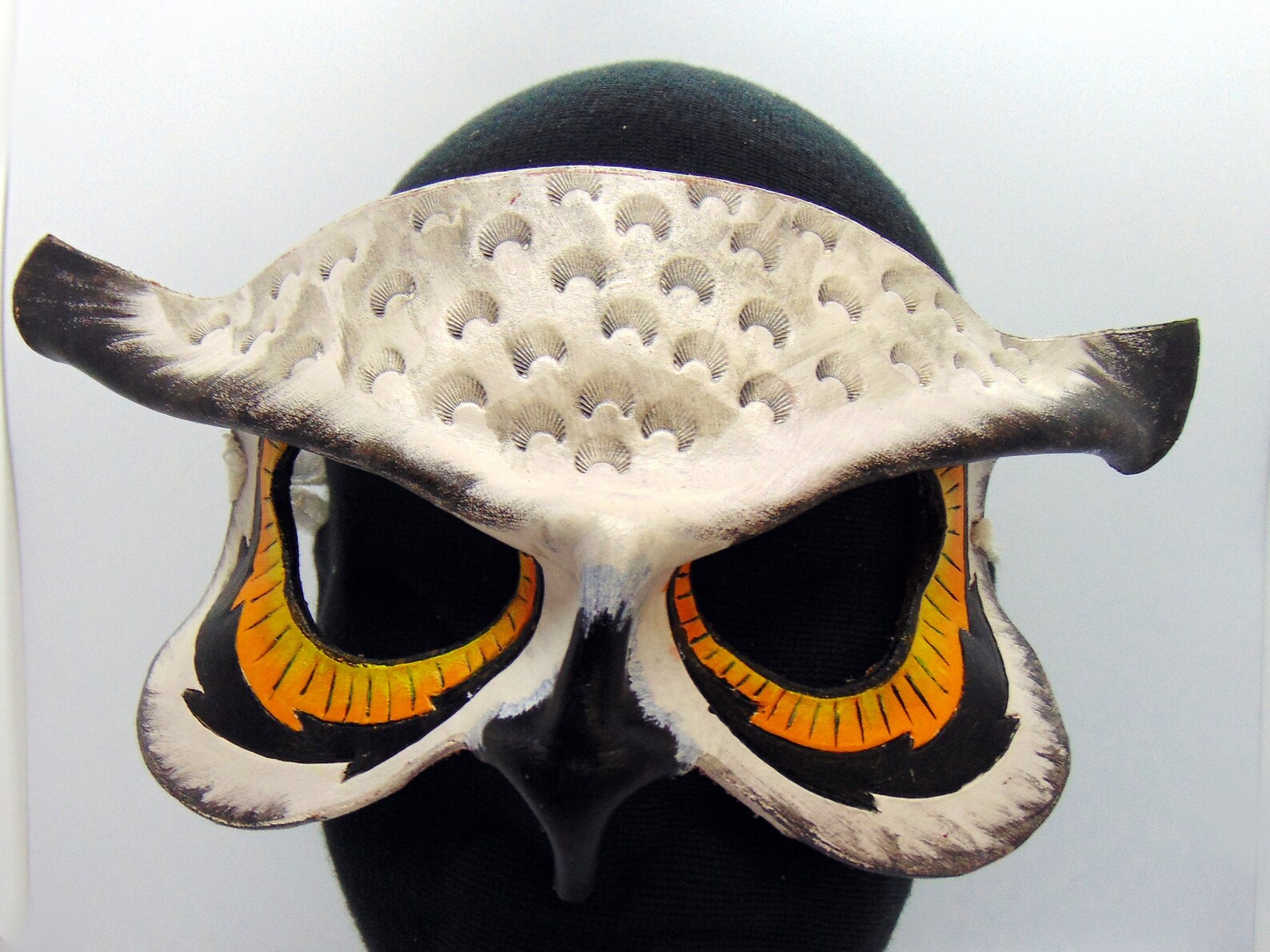 Leather Great Horned Owl Mask | Etsy