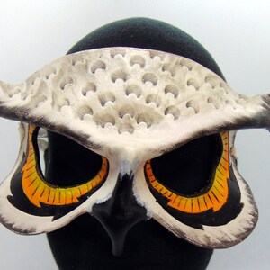 Leather Great Horned Owl Mask | Etsy