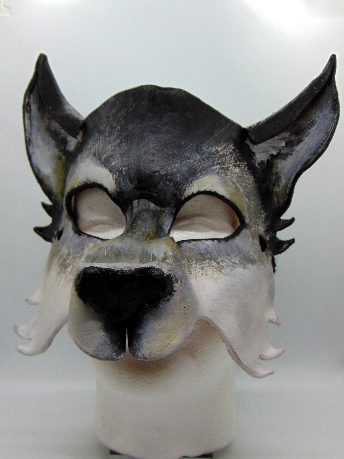 Leather Wolf Mask | Etsy