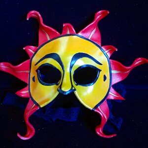 Leather Sun Mask - Etsy