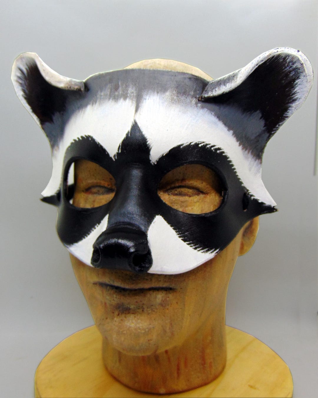 Leather Racoon Mask - Etsy