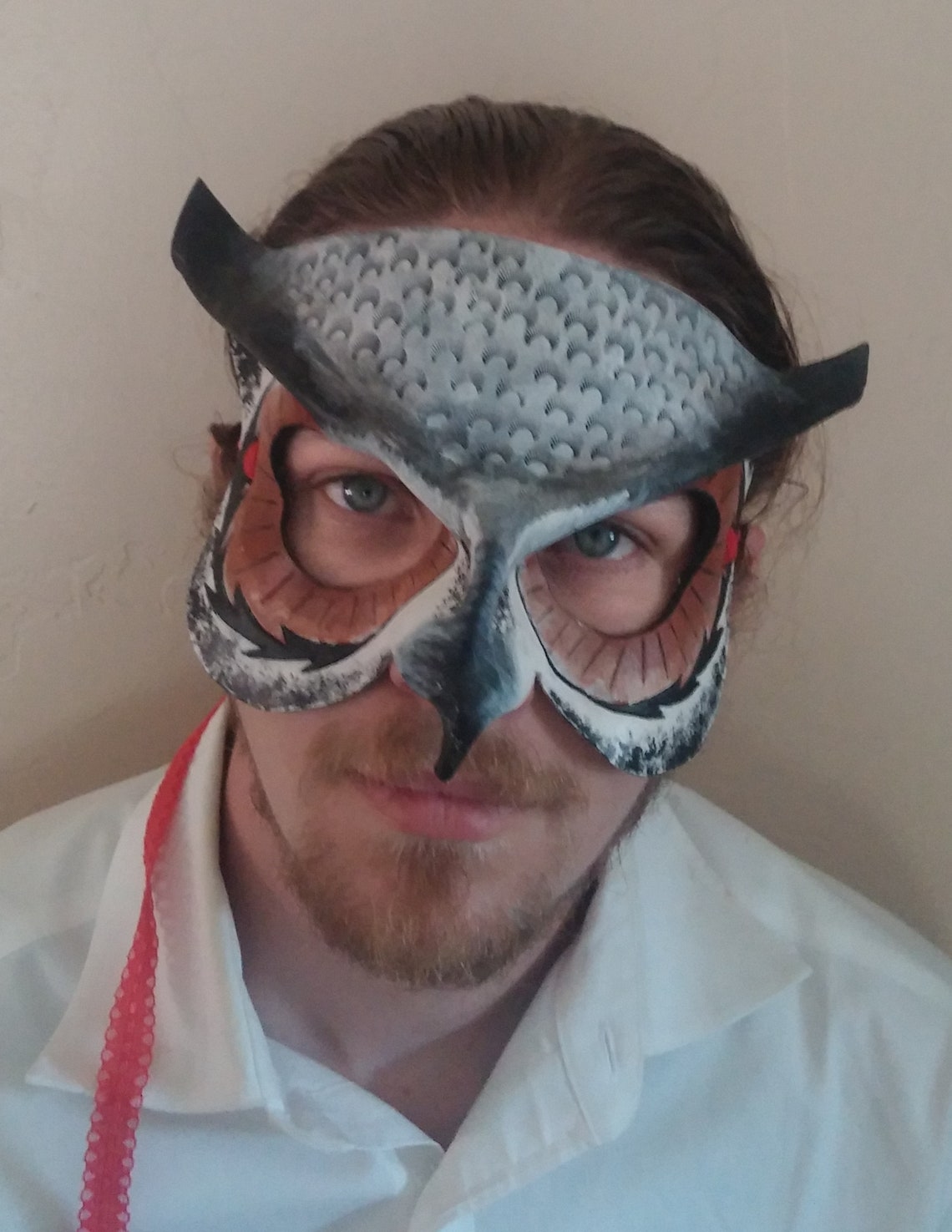 Leather Great Horned Owl Mask | Etsy