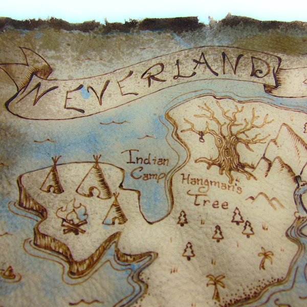Neverland Map - Etsy