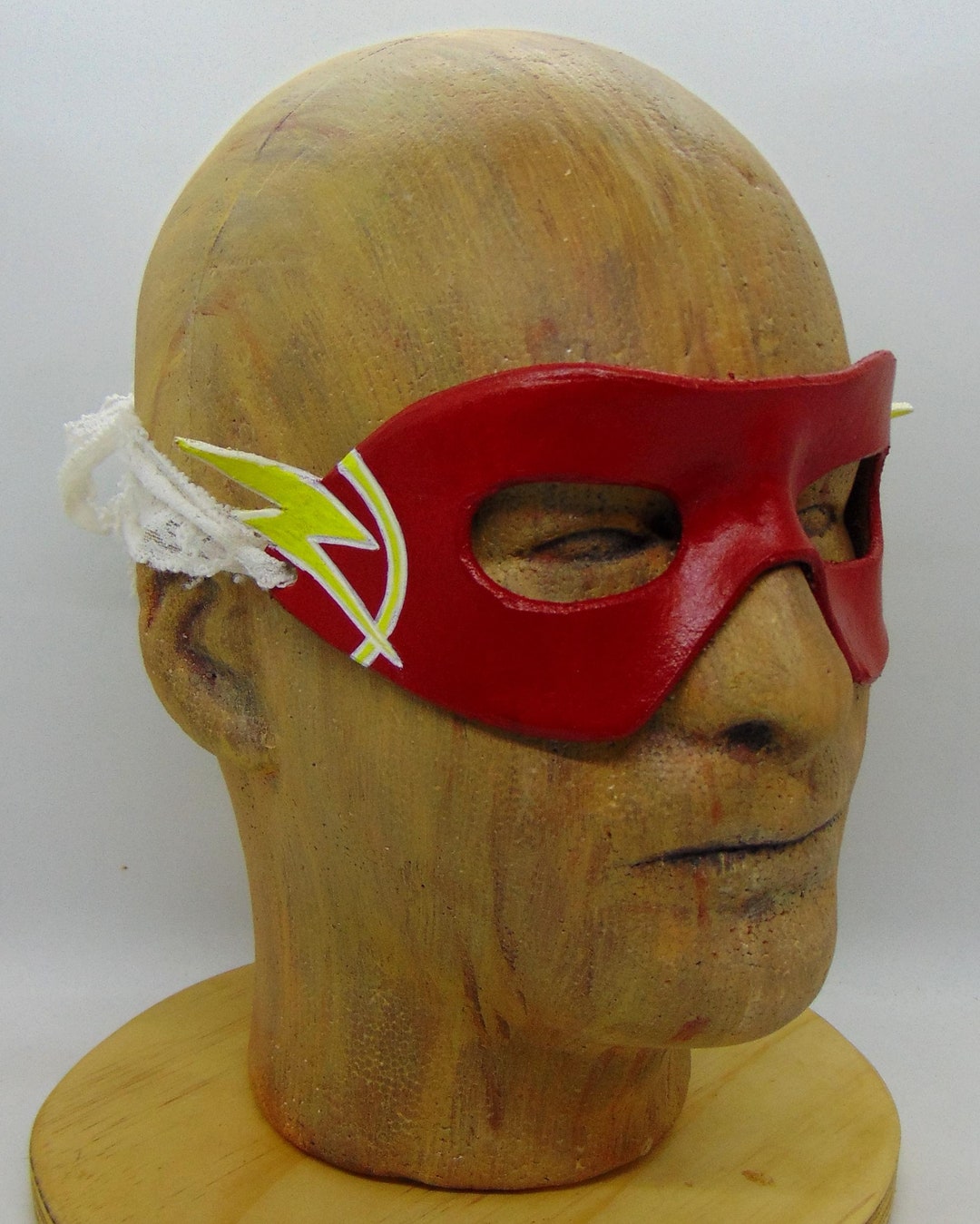 Leather Lightning Bolt Domino Mask - Etsy