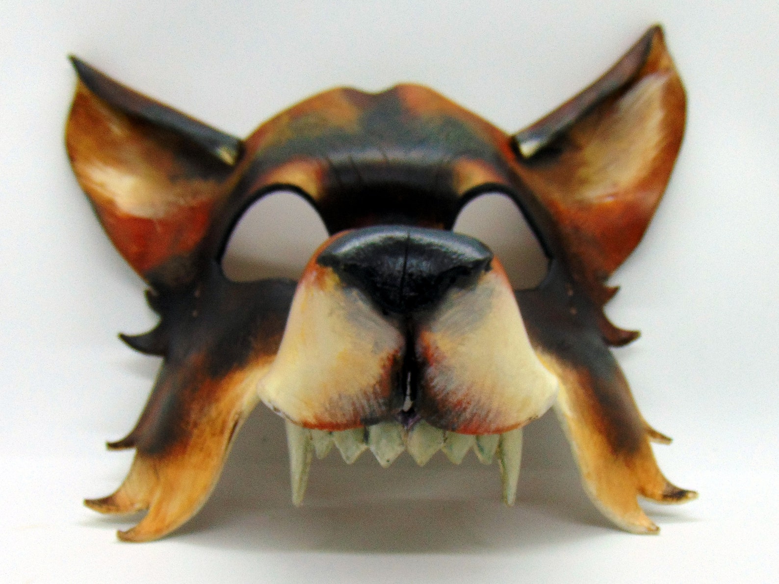 Leather Wolf Mask | Etsy