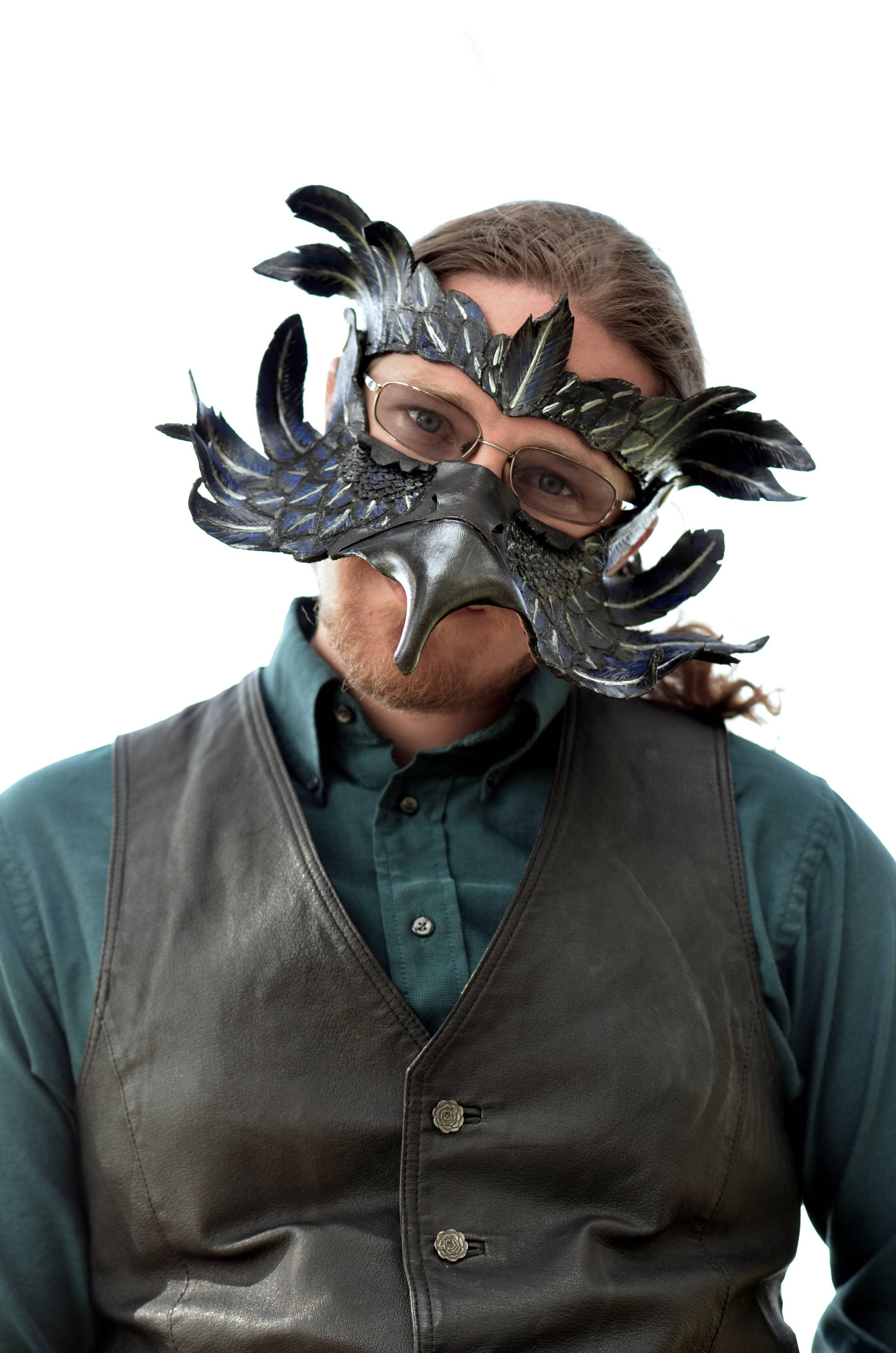 Eyeglass Compatible Leather Bird Mask. | Etsy