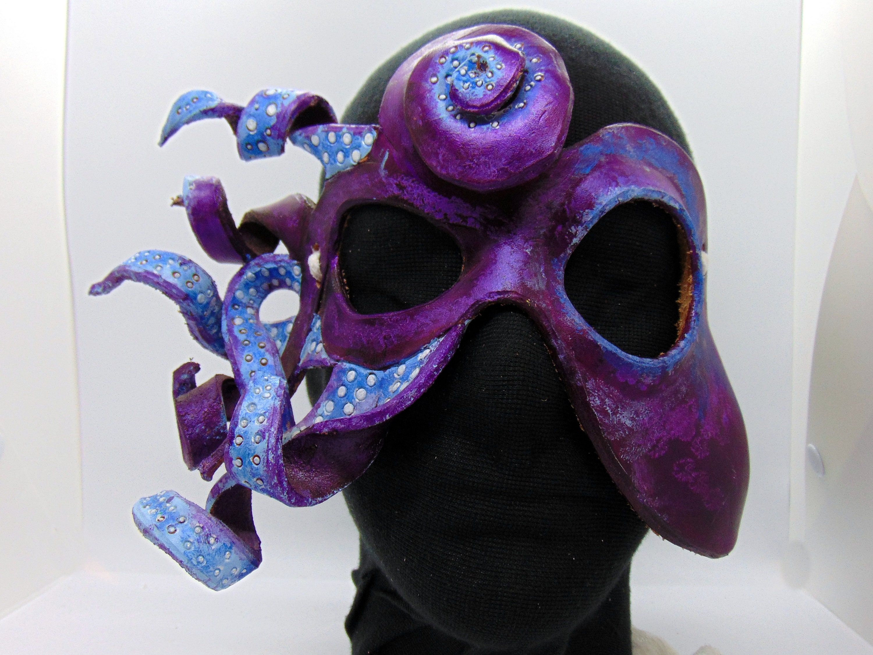 Leather Octopus Mask: Asymmetrical | Etsy