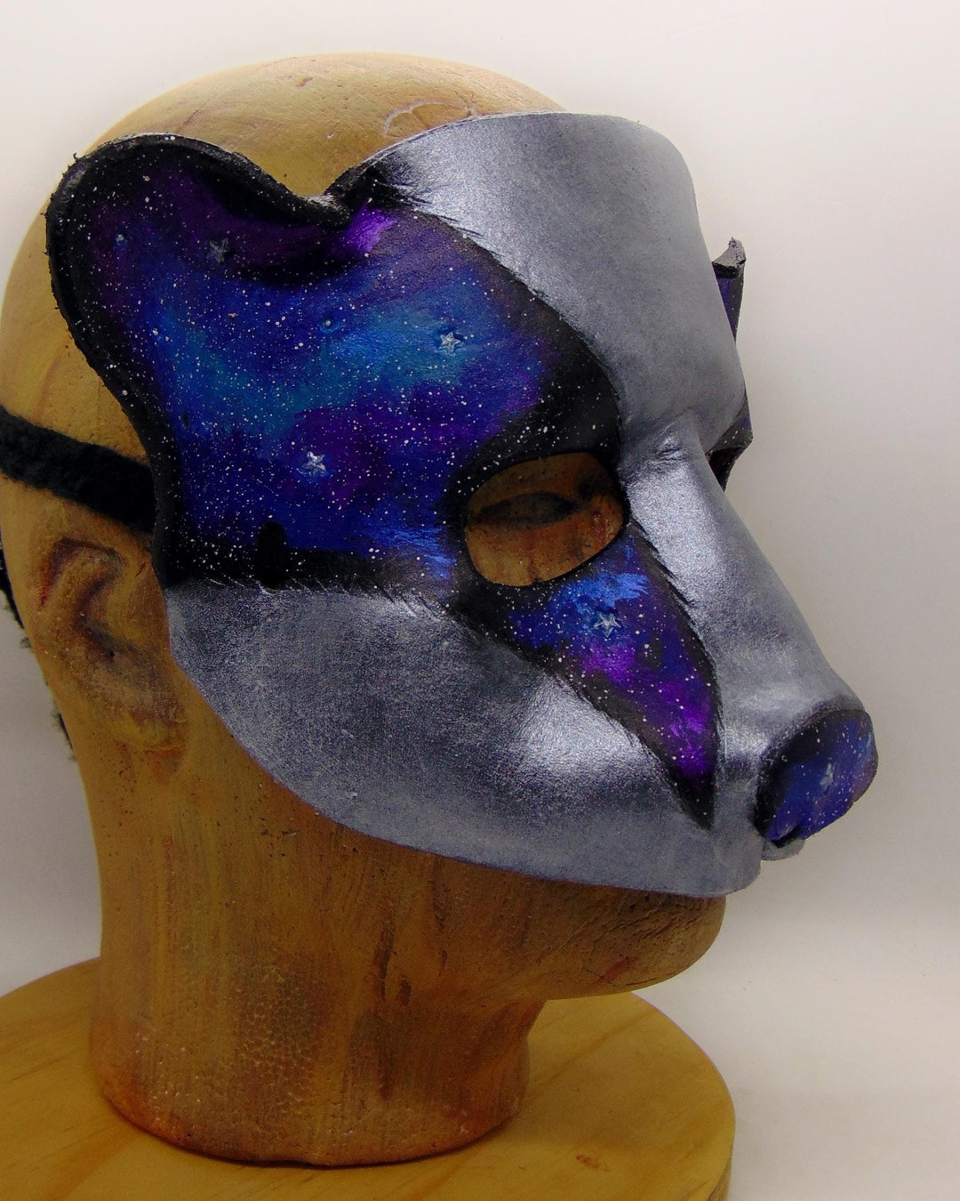 Leather Galaxy Badger Mask - Etsy