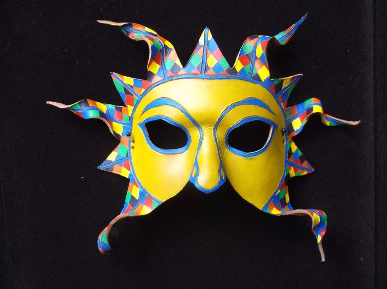 Leather Sun Mask - Etsy