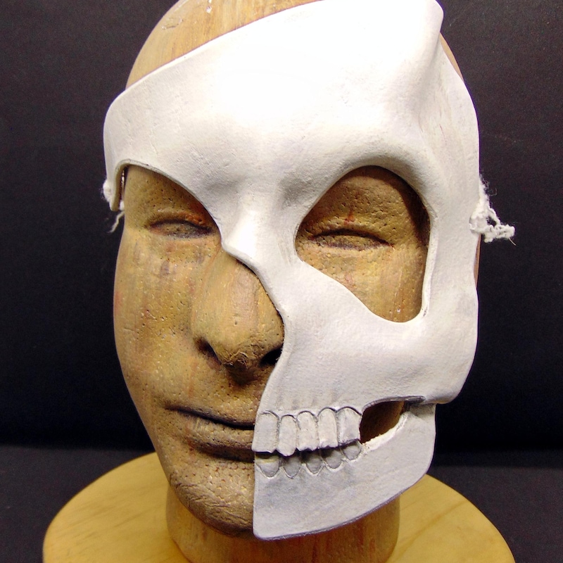 Half Skull Mask - Etsy