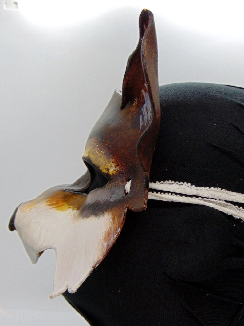 Leather Wolf Mask | Etsy