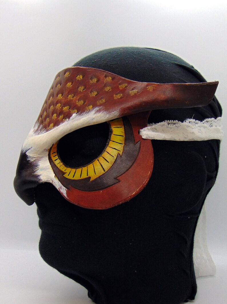 Leather Great Horned Owl Mask - Etsy