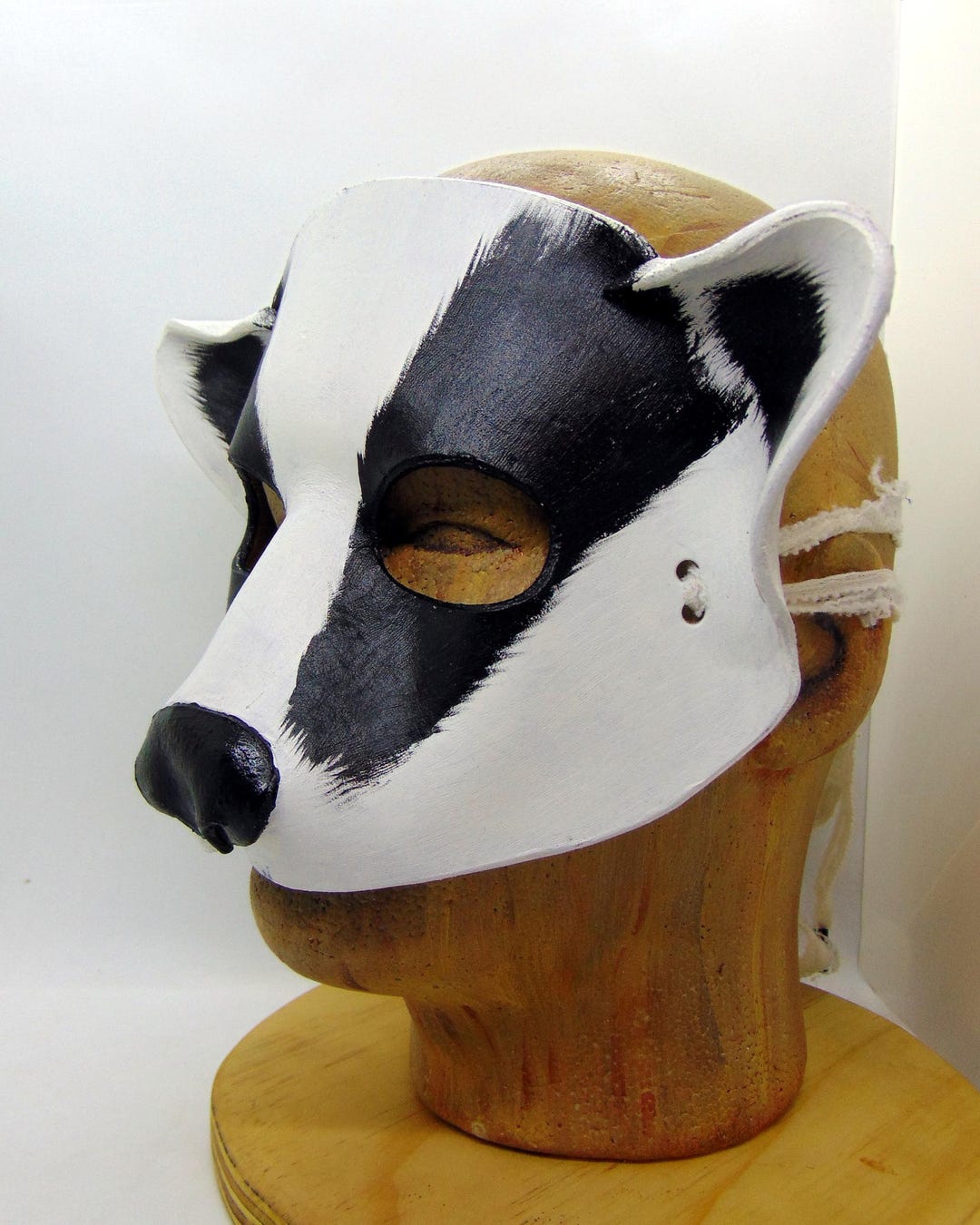 Leather Badger Mask - Etsy
