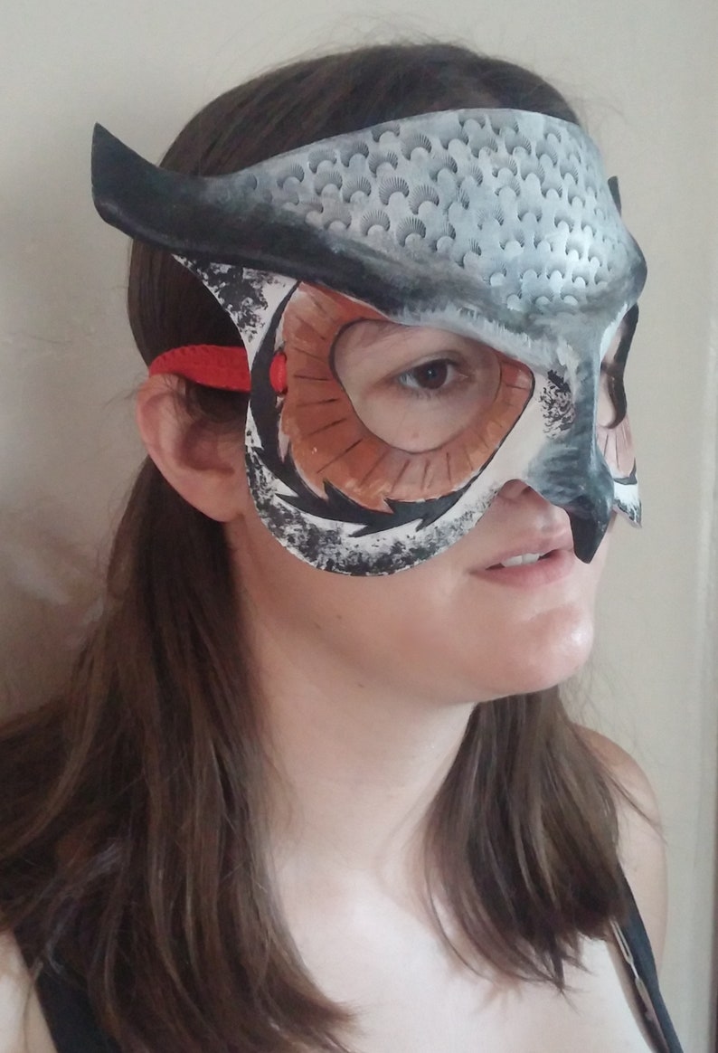 Leather Great Horned Owl Mask - Etsy