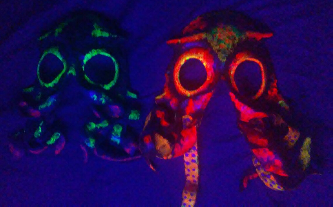 Leather Octopus Mask: Bearded | Etsy