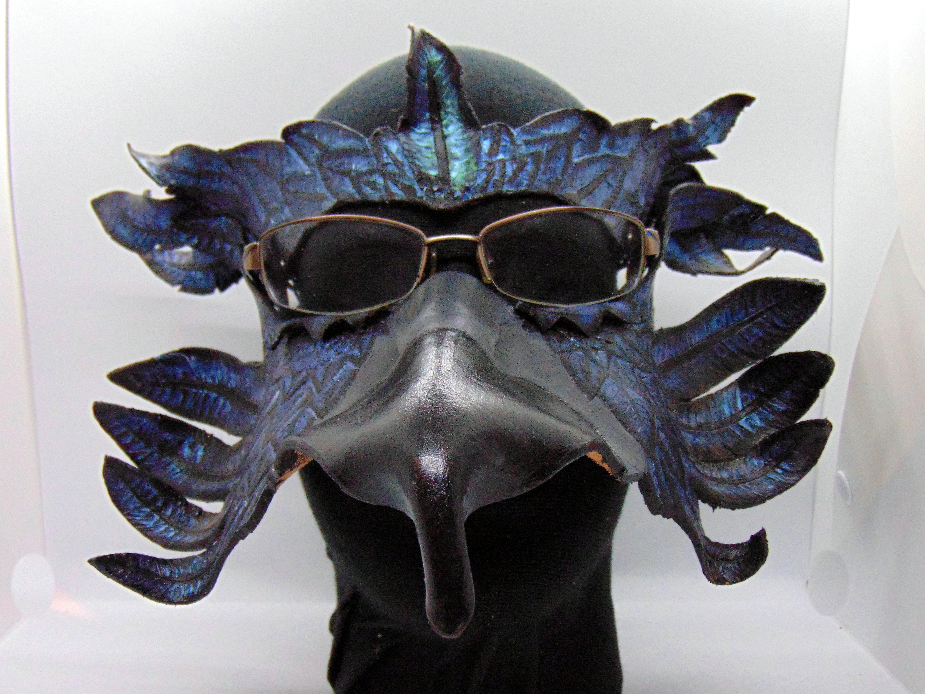 Eyeglass Compatible Leather Bird Mask. | Etsy