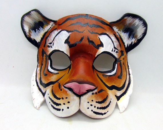 Leather Tiger Mask | Etsy