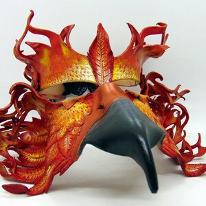 Eyeglass Compatible Leather Phoenix Mask - Etsy