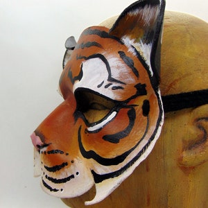 Leather Tiger Mask - Etsy