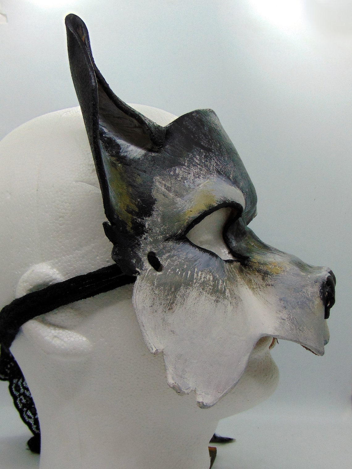 Leather Wolf Mask | Etsy