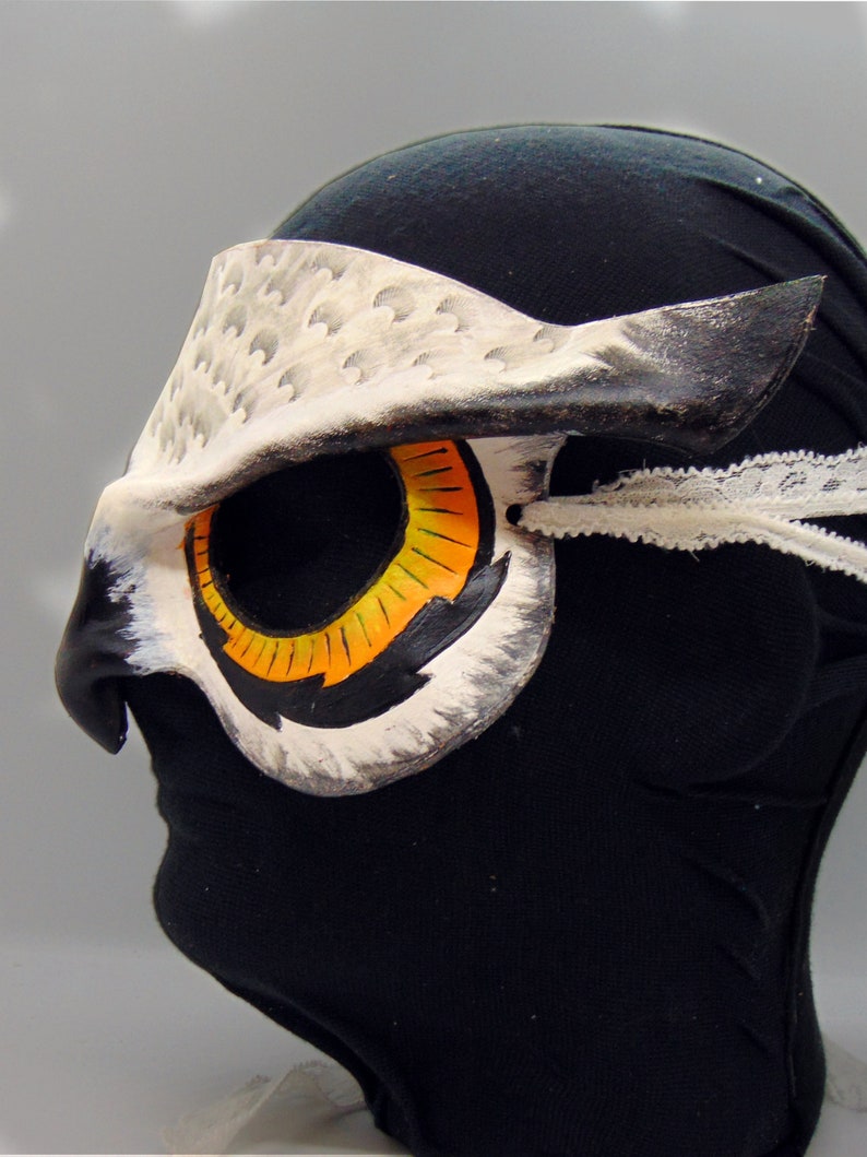 Leather Great Horned Owl Mask - Etsy