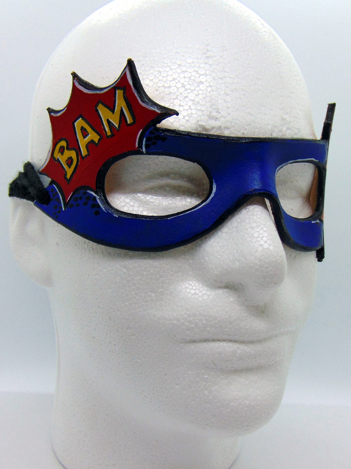 Leather Comic Book Domino Mask - Etsy