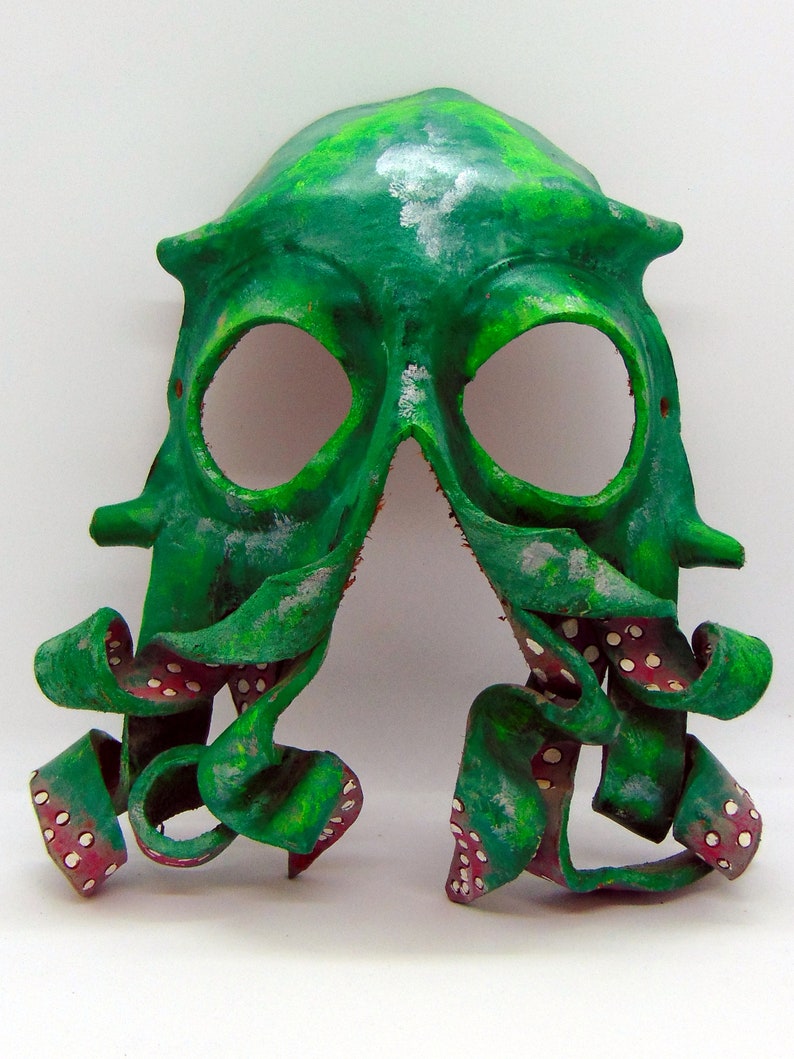Leather Octopus Mask: Bearded - Etsy