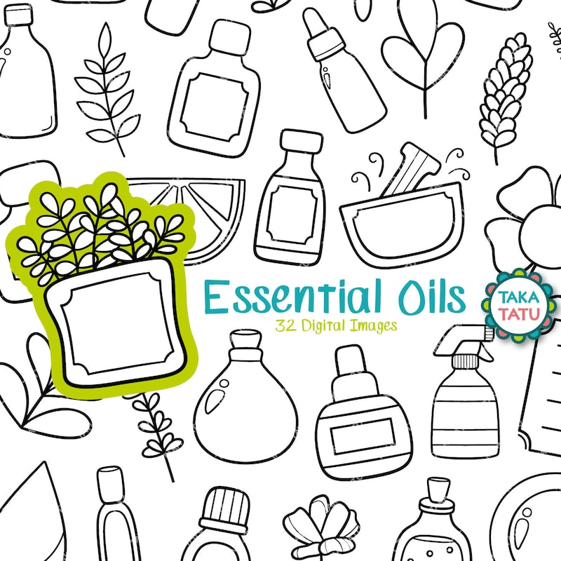 Essential Oil Clipart - Etsy