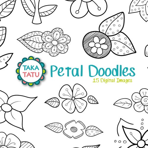 Fruits Digital Stamp Pack Black and White Clipart / Fruits - Etsy