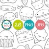 Digital Garden Digital Stamp Pack Black and White Clipart / Flowers ...
