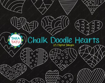 Chalk heart | Etsy