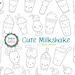 Cute Milkshake Clipart - Kawaii Milkshake / Printable Milkshake Line ...